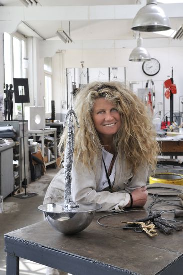 French Artist Nathalie Decoster Her Sculpture Editorial Stock Photo ...
