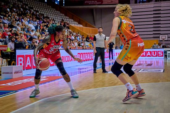 Crystal Bradford Spar Girona Action During Editorial Stock Photo ...