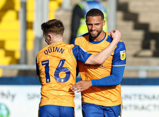 Jordan Bowery Mansfield Town Celebrates Scoring Editorial Stock Photo ...