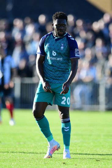 Mike Fondop Oldham Athletic During Vanarama Editorial Stock Photo ...