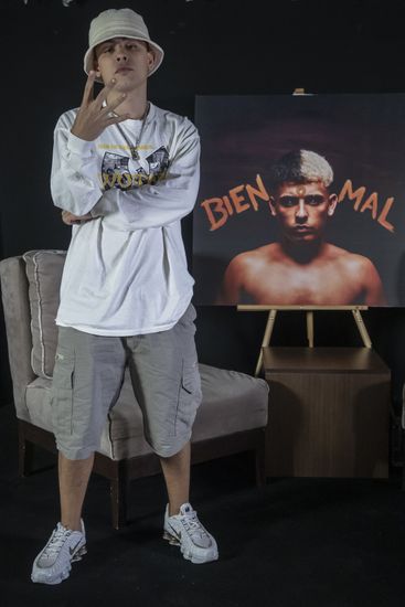 Argentine Rapper Trueno Gestures During Interview Editorial Stock Photo ...