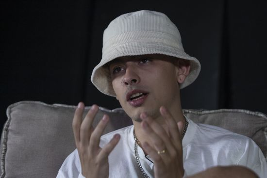 Argentine Rapper Trueno Speaks During Interview Editorial Stock Photo ...