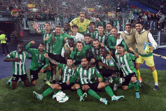 Real Betis Players Celebrating Victory End Editorial Stock Photo ...