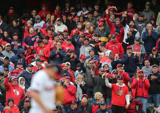Cleveland Guardians Fans Cheer Starting Pitcher Editorial Stock Photo ...