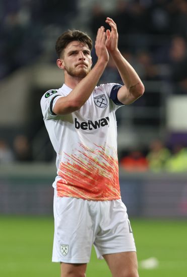 West Ham Uniteds Declan Rice Clap Editorial Stock Photo - Stock Image ...