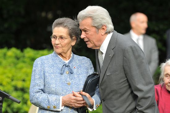 Alain Delon Simone Veil Attend Speech Editorial Stock Photo - Stock ...