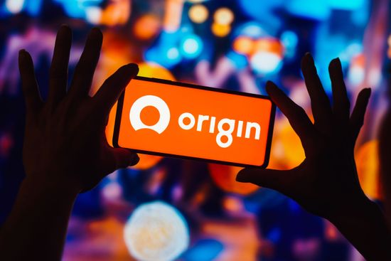 This Photo Illustration Origin Energy Logo Editorial Stock Photo ...