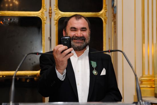 Maurice Roucel Awarded Medal Chevalier Dans Editorial Stock Photo ...