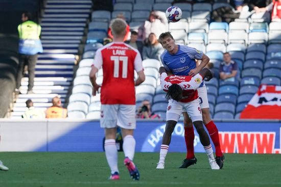 Portsmouth Defender Sean Raggett During Efl Editorial Stock Photo ...