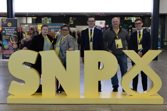 Conference Delegates Pose Large Snp Letters Editorial Stock Photo ...