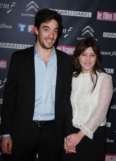 Mylene Jampanoi Her Husband Dimitri Stephanides Editorial Stock Photo ...