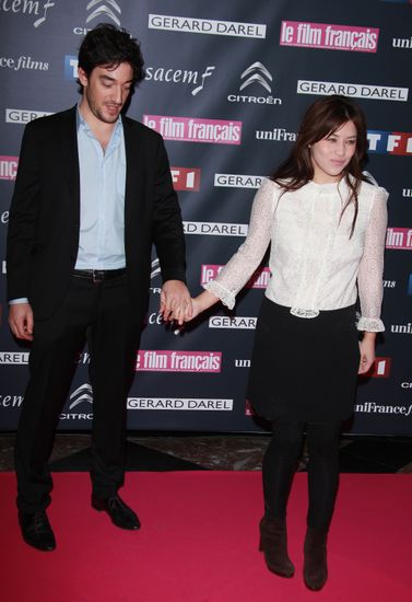 Mylene Jampanoi Her Husband Dimitri Stephanides Editorial Stock Photo ...