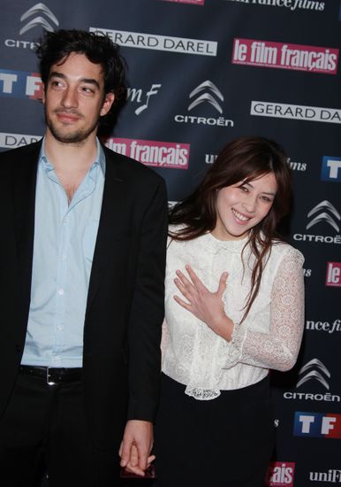Mylene Jampanoi Her Husband Dimitri Stephanides Editorial Stock Photo ...
