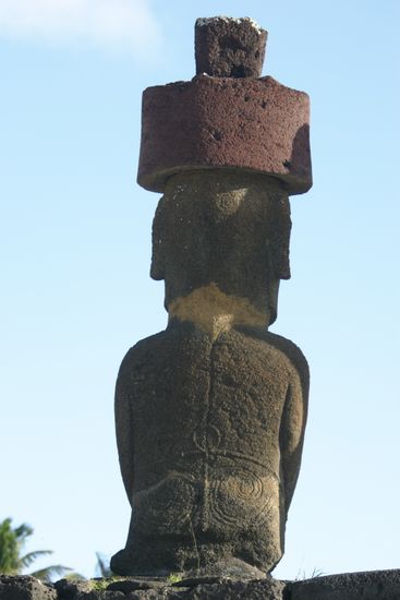Back Statue Moai Easter Island Chile Editorial Stock Photo - Stock ...