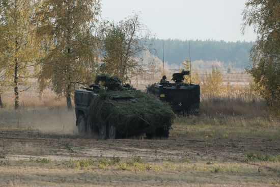 German Lithuanian Troops Their Armoured Vehicles Editorial Stock Photo ...