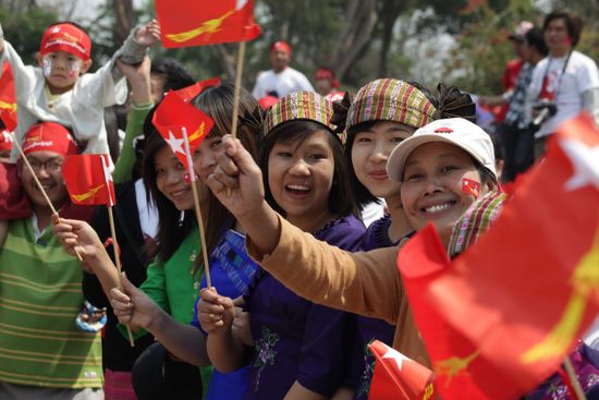 Young Girls Traditional Shan Costume Seen Editorial Stock Photo - Stock ...