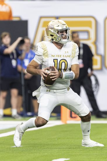 Notre Dame Quarterback Drew Pyne 10 Editorial Stock Photo - Stock Image ...