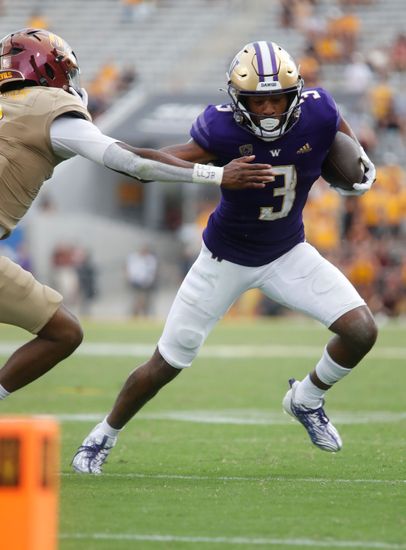 Taj Davis 3 Washington Huskies Catches Editorial Stock Photo - Stock ...