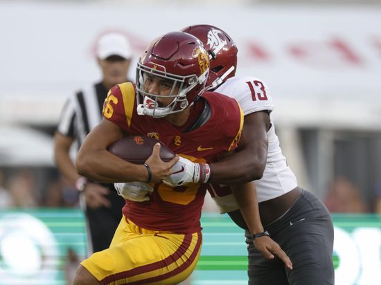 Usc Trojans Running Back Travis Dye Editorial Stock Photo - Stock Image ...