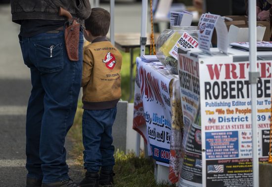 Young Boy Stands Man Open Carry Editorial Stock Photo - Stock Image ...