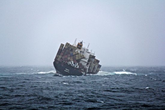 Cargo Tipping On Renas Deck Near Editorial Stock Photo - Stock Image ...