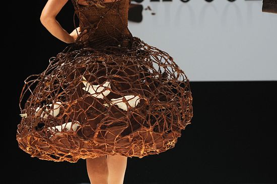 Anca Radici Displays Chocolate Creation Opening Editorial Stock Photo ...