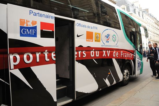 Bus Carrying Frances Rugby Team Received Editorial Stock Photo - Stock ...