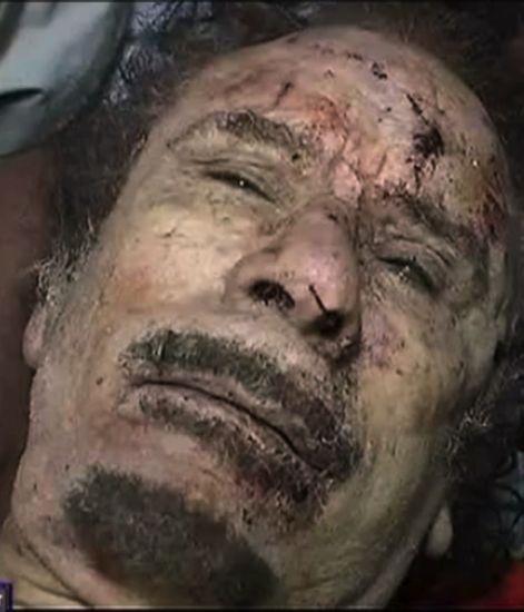 Libyan Leader Muammar Gaddafis Body Seen Editorial Stock Photo - Stock ...