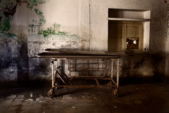 Gurney Abandoned Hospital Due Water Health Editorial Stock Photo ...