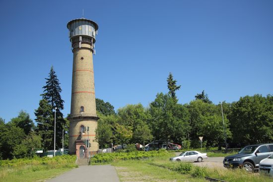 Historic Water Tower Hochheim Main Taunus Editorial Stock Photo - Stock ...