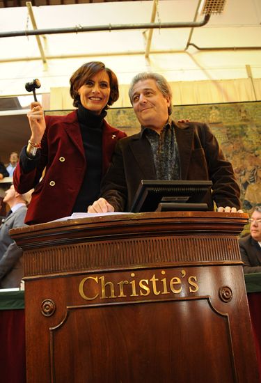 Ines De La Fressange Christian Clavier Editorial Stock Photo - Stock ...