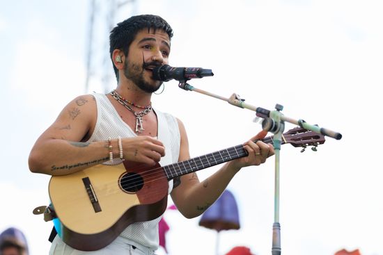 Colombian Singer Camilo Perform During Hispanidad Editorial Stock Photo ...