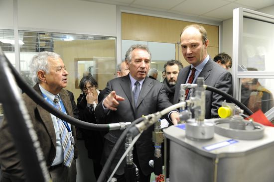 Francois Bayrou During Visit Factory Novintec Editorial Stock Photo ...