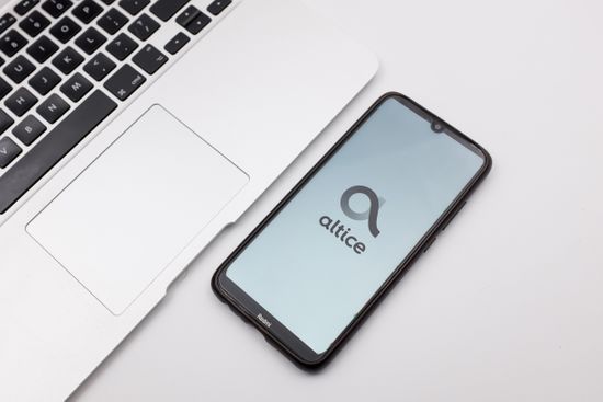 This Photo Illustration Altice Logo Seen Editorial Stock Photo - Stock ...