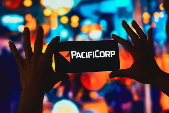This Photo Illustration Pacificorp Logo Displayed Editorial Stock Photo ...
