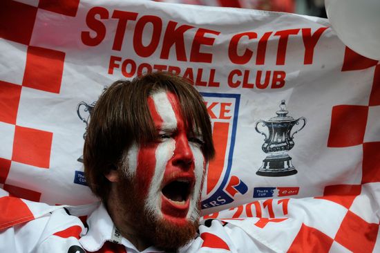 Stoke Citys Fans During English Fa Editorial Stock Photo - Stock Image ...