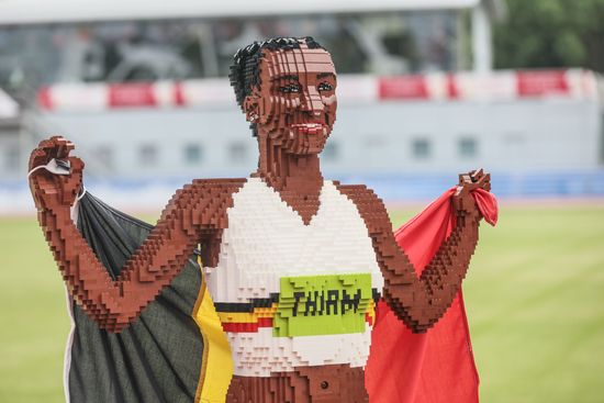 Illustration Picture Shows Lifesize Lego Model Editorial Stock Photo ...