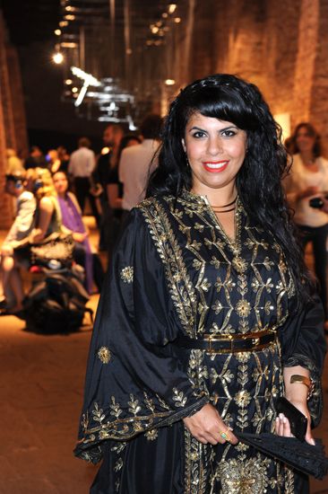 Saudi Artist Manal Aldowayan Poses Her Editorial Stock Photo - Stock ...