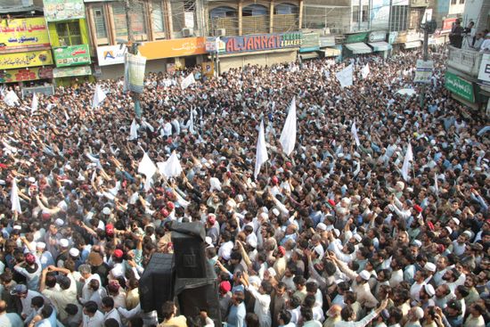 Supporters Pashtun Tahafuz Movement Ptm Protest Editorial Stock Photo ...