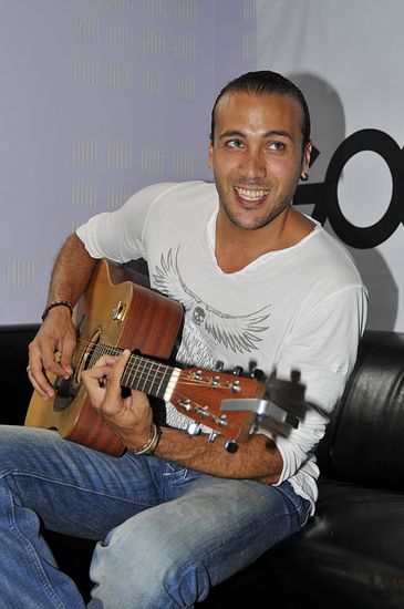 French Singer Merwan Rim Performing Live Editorial Stock Photo - Stock ...