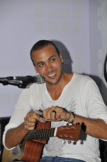 French Singer Merwan Rim Performing Live Editorial Stock Photo - Stock ...