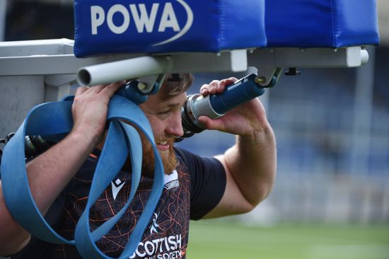 Angus Williams Edinburgh Rugby Prop Carries Editorial Stock Photo ...