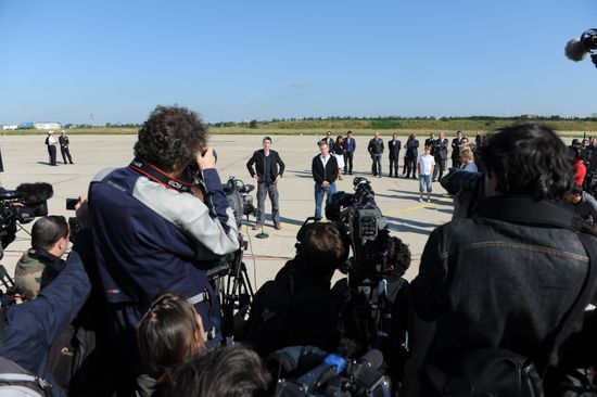 French Cameraman Stephane Taponier French Reporter Editorial Stock ...