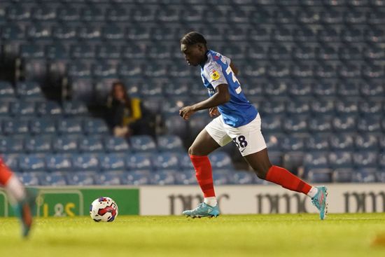 Portsmouth Defender Brian Quarm During Hampshire Editorial Stock Photo ...