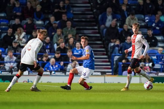 Portsmouth Defender Josh Dockerill During Hampshire Editorial Stock ...