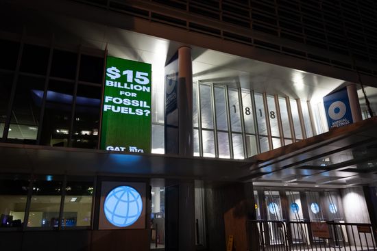 Glasgow Actions Team Protests World Bank Editorial Stock Photo - Stock ...