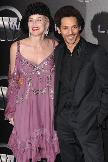 Sharon Stone Tomer Sisley Attend Premiere Editorial Stock Photo - Stock ...