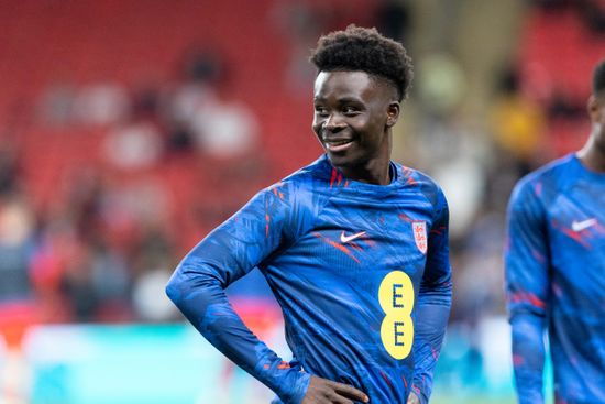 Bukayo Saka England Smiles Before Uefa Editorial Stock Photo - Stock ...