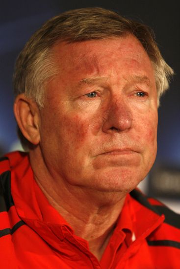 Manchester Uniteds Manager Sir Alex Fergusson Editorial Stock Photo ...