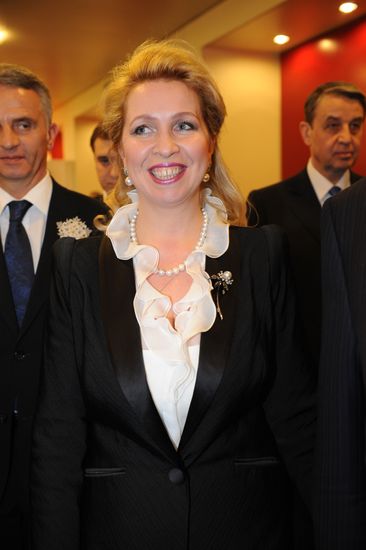 Russian First Lady Svetlana Medvedev Visits Editorial Stock Photo ...